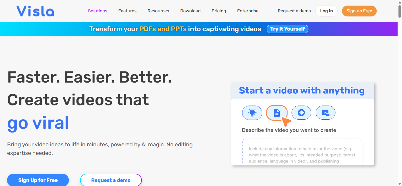 Visla: The AI-Powered Video Creation Platform for Modern Storytellers - Vidu Studio
